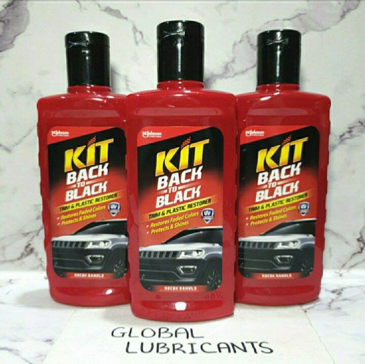 KIT Back To Black Trim & Plastic Restorer 250mL (Semir Trim/ Plastik ...