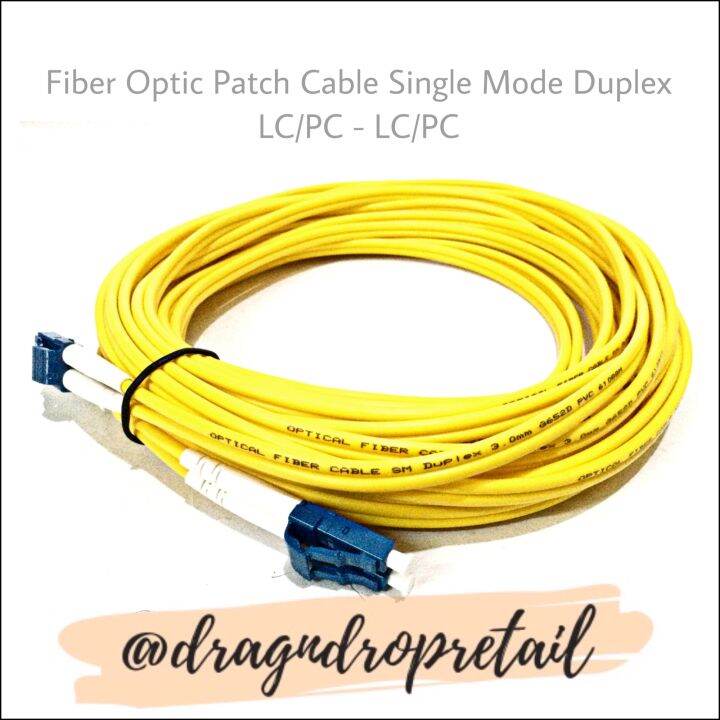 Fiber Optic Patch Cable LC to LC Single Mode Duplex LC/PC - LC/PC ...