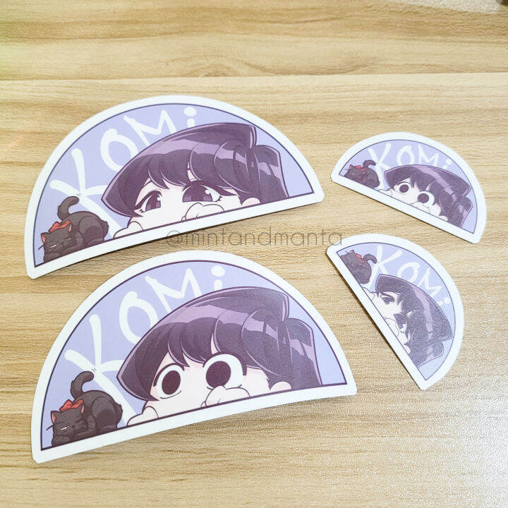 Komi Peeker Sticker | Aesthetic Stickers | Laptop Stickers| Journal ...