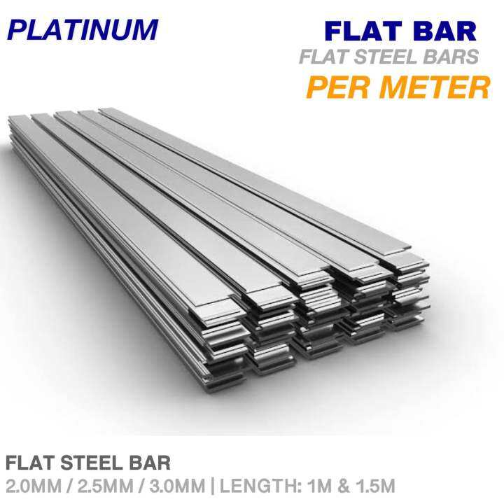 1M & 1.5M | Flat Bar | Flat Steel Bar 2MM-3MM | Sold By 1M & 1.5M ...