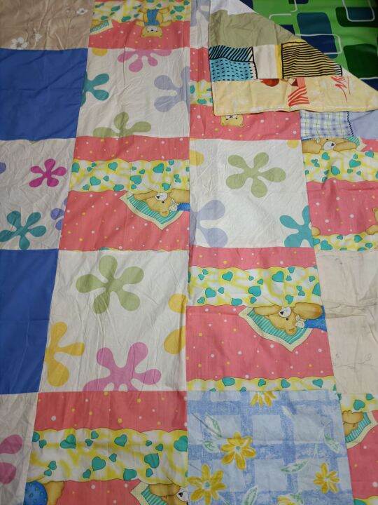 手工棉布百家被 Handmade Patchwork Quilt （Single Side~Cotton Materials） | Lazada