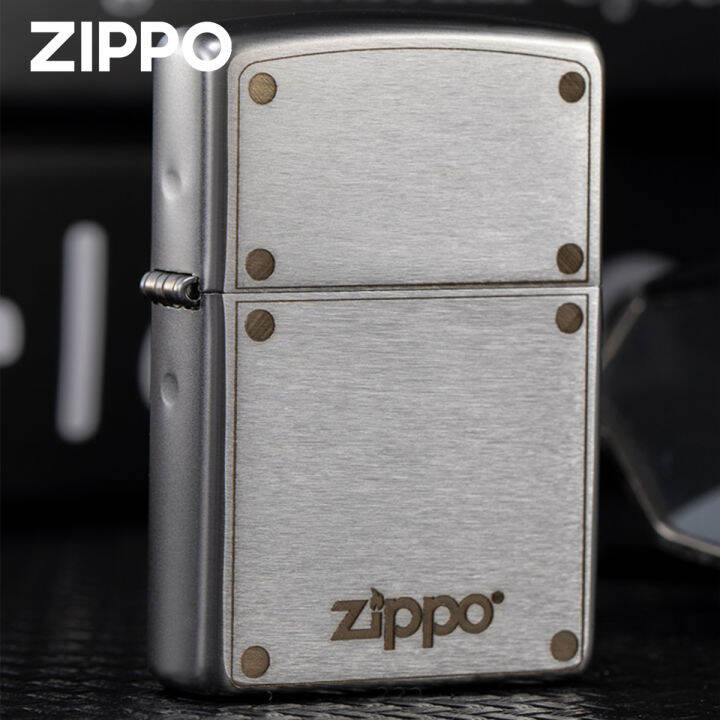 Zippo Screws Design Brushed Chrome Windproof Pocket Lighter | Zippo M-49791-295( Lighter without ...