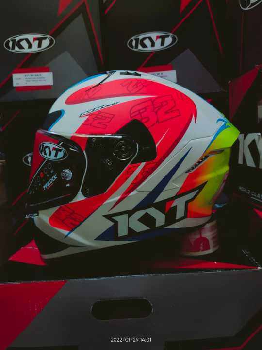 HELM KYT NFR ISAC VINALES DOBEL VISOR ORIGINAL | Lazada Indonesia