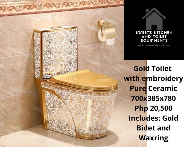 Toilet Gold Pure Ceramic | Lazada PH