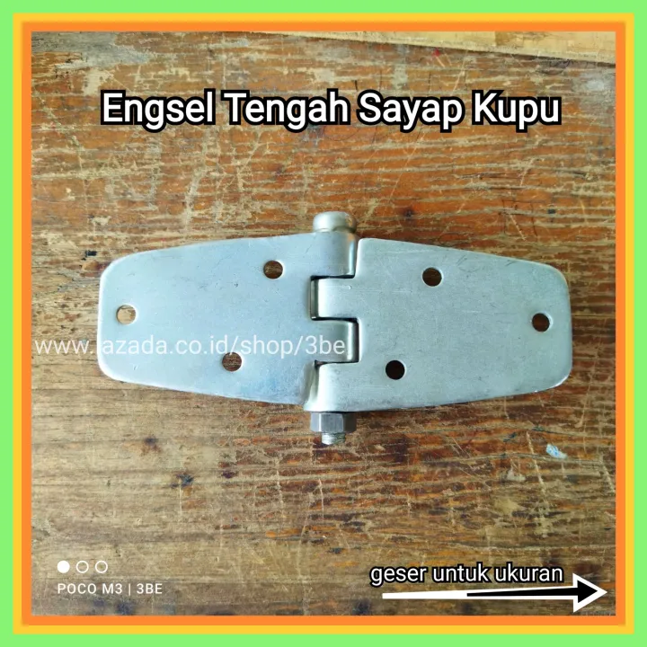 engsel tengah sayap kupu pintu handerson henderson lipat kayu besi ...