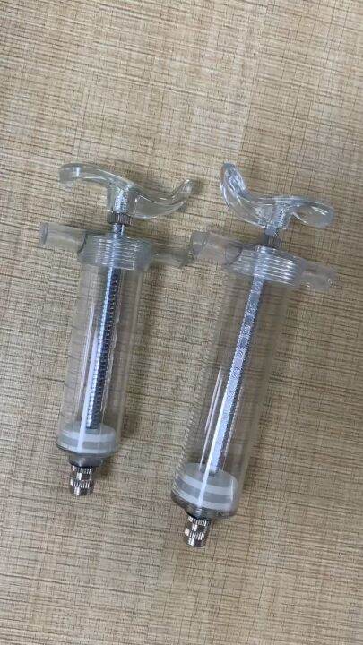 5/10/20/30/50/100ML Fiber glass injector Heavy duty Veterinary ...