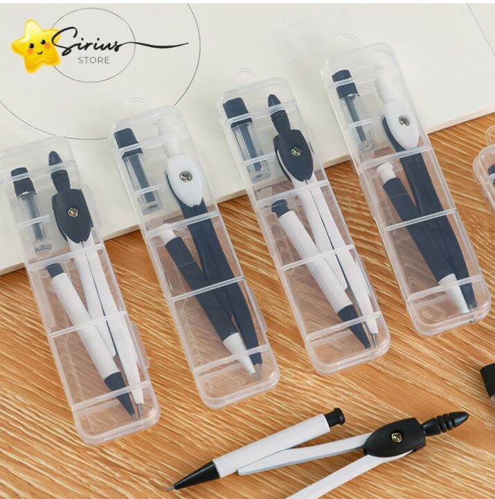 Jangka Set Jangka Sekolah Math Set Geometry Pengukur Jarak Lingkar ...