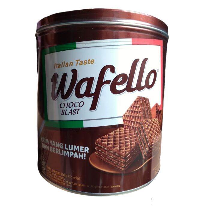 wafer Wafello choco blast can 234 gram kaleng | Lazada Indonesia