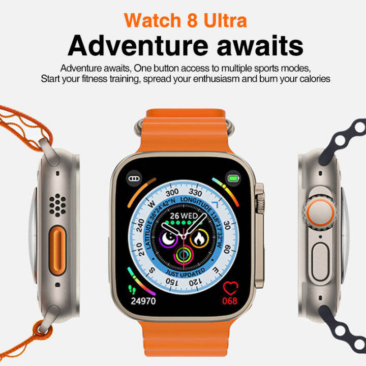 Aolon S8 Ultra 49mm smart watch NFC กันน้ำ การโทรด้วยบลูทูธ series 8 ...