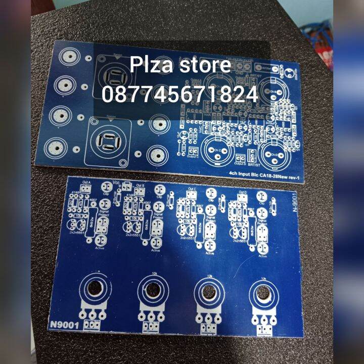 PCB panel bok power N9001 dan NCX3 4chanel Pcb box power amplifier tipe N9001 NCX3 4ch | Lazada ...