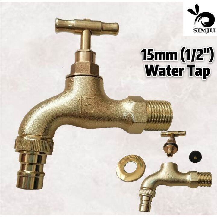 Water tap Solid Antique Alloy Faucet Water Tap 1/2" | Lazada