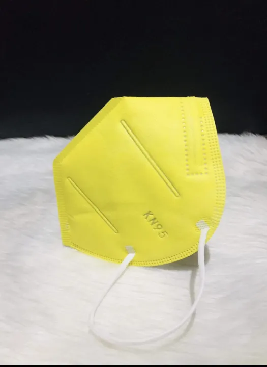 LVT.A YELLOW KN95 protective mask 10pcs per box 5ply COD | Lazada PH