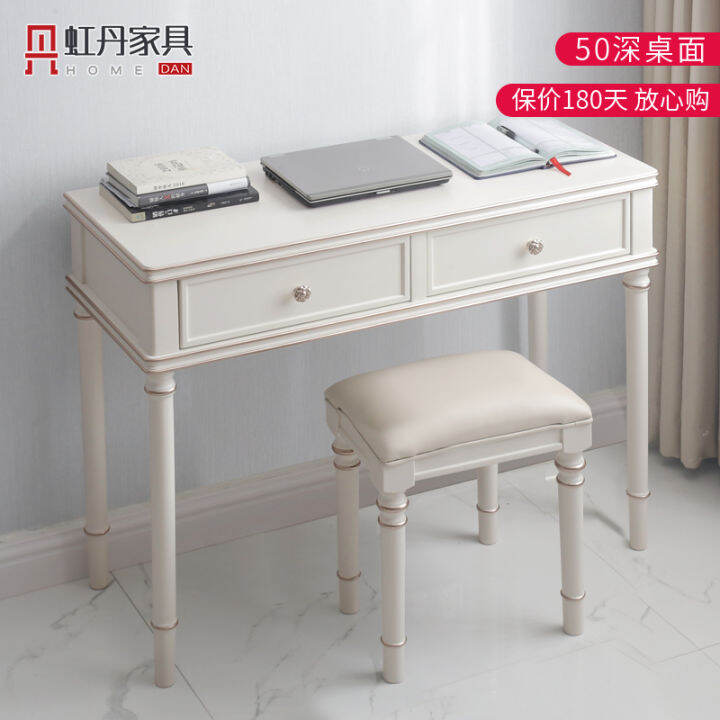 Hongdan American-Style Solid Wood Ultra-Wide Computer Desk 100/110cm ...
