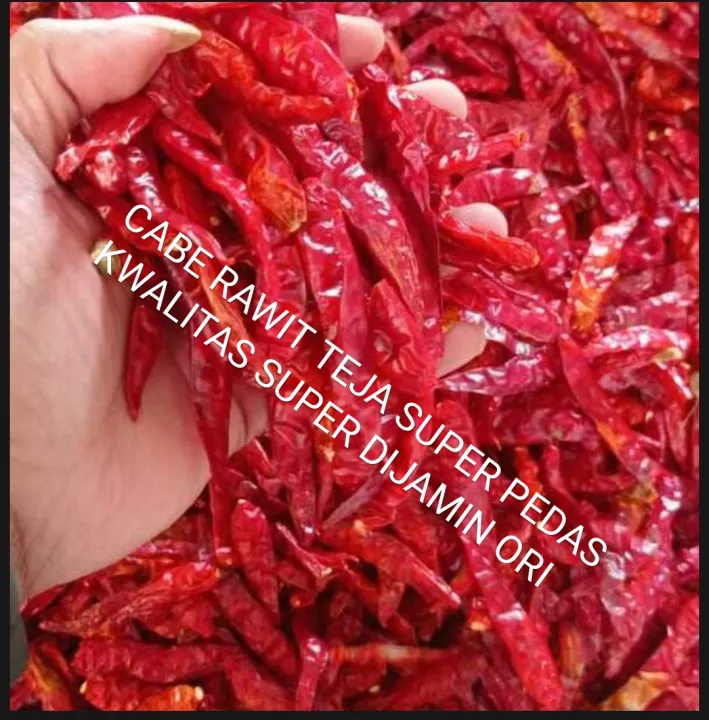 cabe kering murah 1 kg packing /cabe rawit/caplak/teja bersih tanpa ...