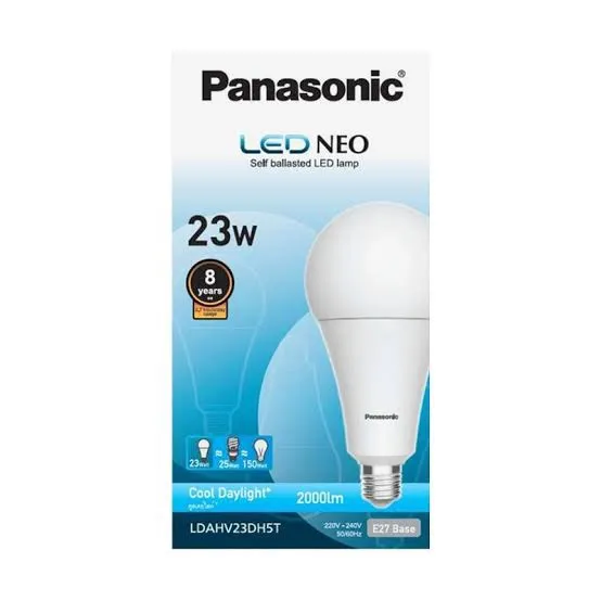 หลอด LED PANASONIC NEO 23 วัตต์ COOLDAYLIGHT E27 | Lazada.co.th