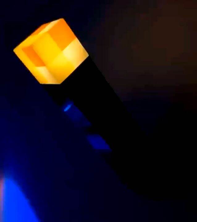 ไฟฉาย light mc pixel เกม Minecraft อุปกรณ์ต่อพ่วงแขวนผนังชาร์จไฟ led ...