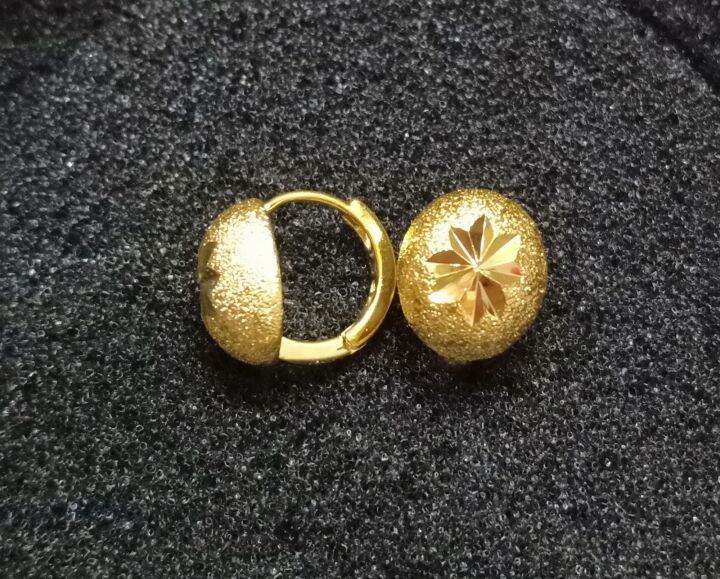 24k Saudi Gold plated loop earrings | Lazada PH