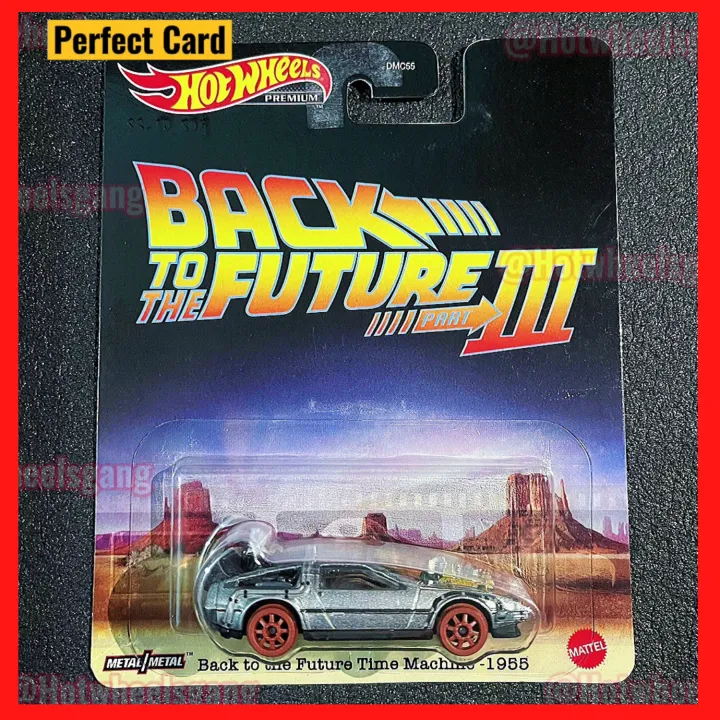 Hot Wheels Back To The Future Time Machine 1955 Car Movie Car BTTF Collections Car Premium Card ...