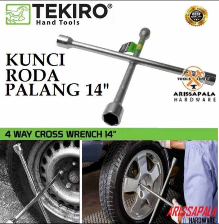 TEKIRO ORIGINAL Kunci Roda Palang Kunci Roda Ban Mobil Silang 4 Way ...