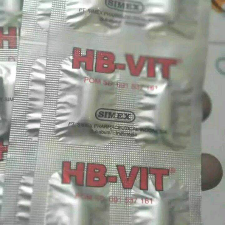 Hb vit strip utuh isi 6 tablet | Lazada Indonesia