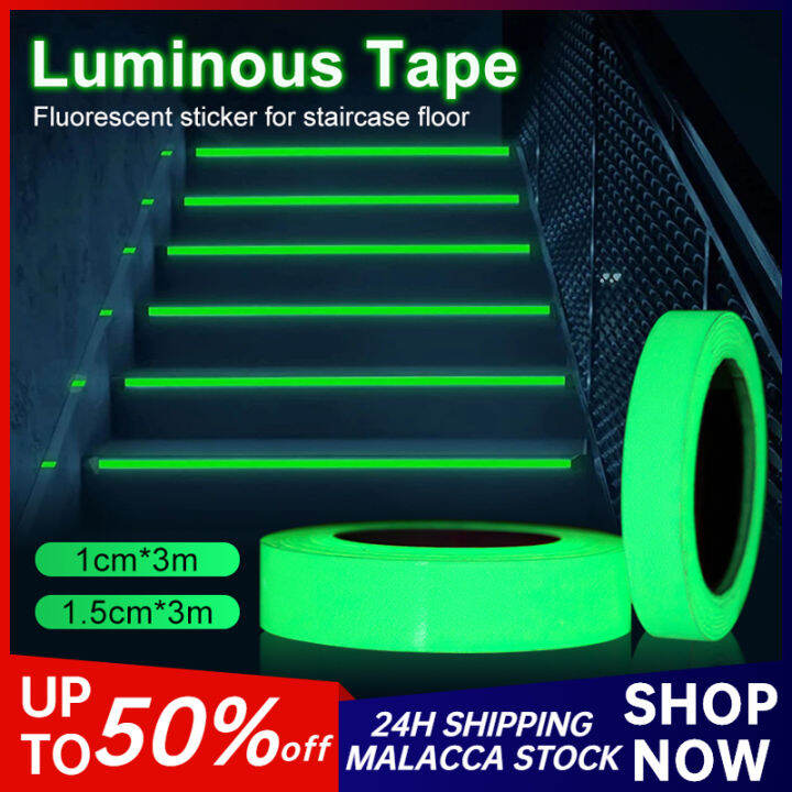 3m Luminous Tape Green Night Vision Self-Adhesive Tape Glow In Dark ...