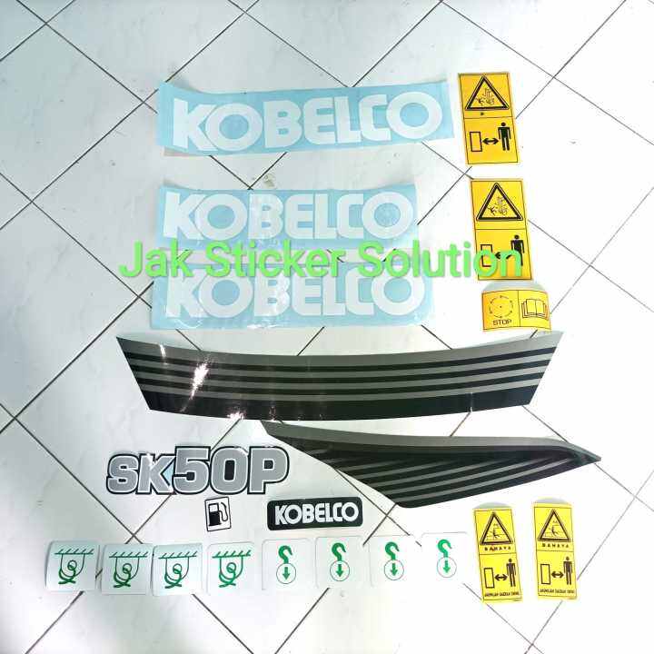 Stiker Kobelco SK50P Sticker Alat berat Excavator | Lazada Indonesia