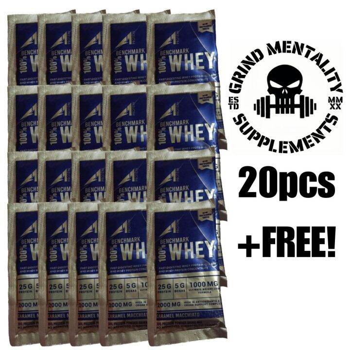 A1 PROTEIN BENCHMARK 100% WHEY PROTEIN BLEND PER 10 / 20 SACHET | Lazada PH