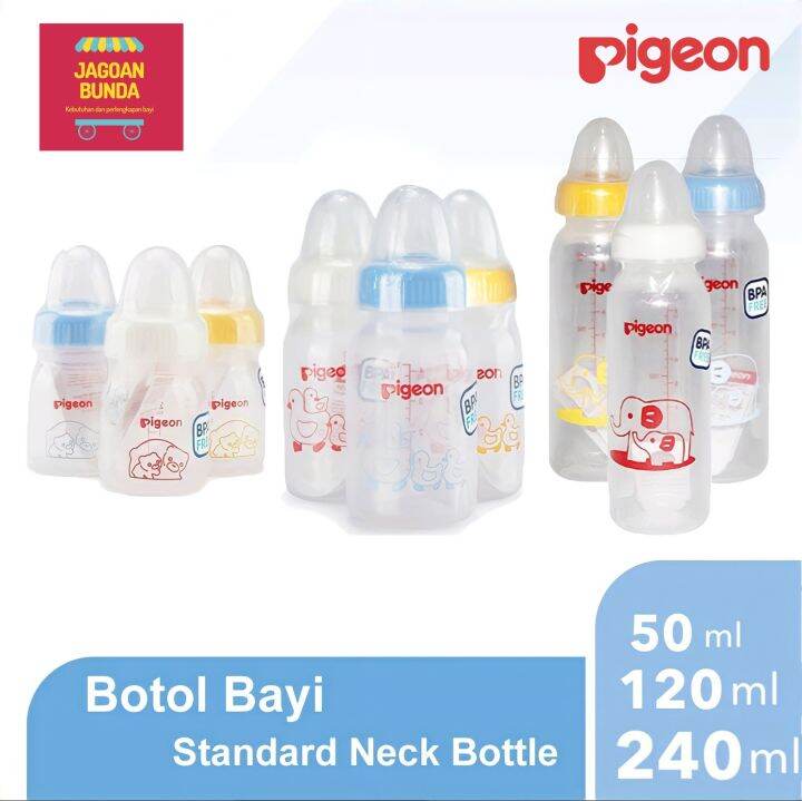 BOTOL PIGEON BULAT 240ml/120ml/50ml | Lazada Indonesia