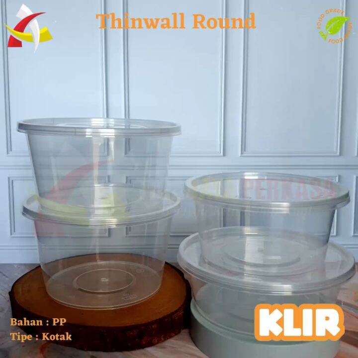 Thinwall 300ml Round Wide Klir / Mangkok Bowl Plastik / Thinwall Bulat ... Thinwall 300ml Round Wide Klir / Mangkok Bowl Plastik / Thinwall Bulat ...