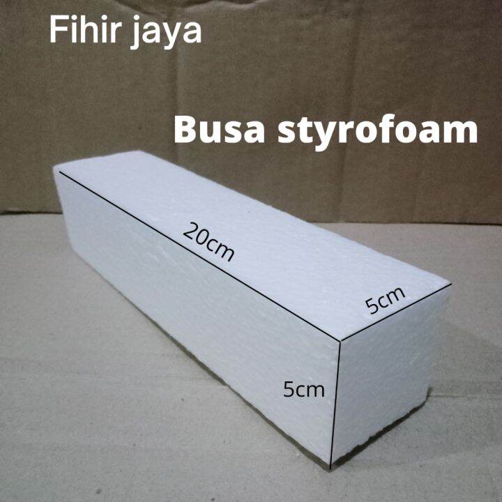 BUSA STYROFOAM KERING BALOK UKURAN 5X5X20 CM/BUSA KERING/BUSA GABUS ...