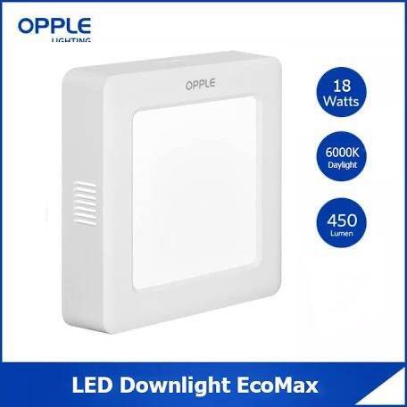Đèn Led Ốp Trần 18W Opple. Led Slim EcoMax II SM. Đèn Ốp Trần Vuông 18W ...