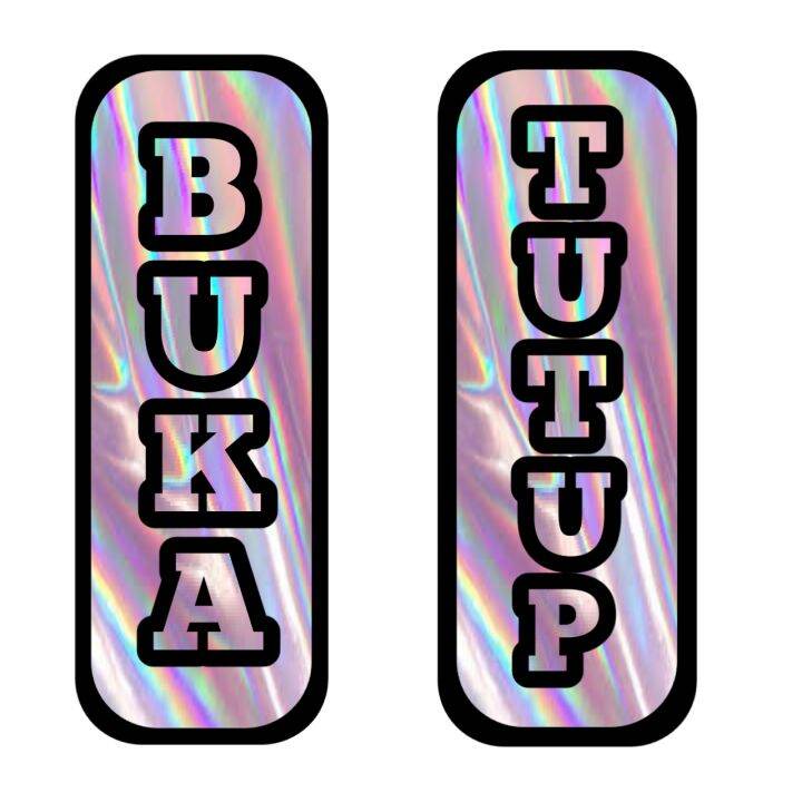 Stiker Buka Tutup Murah Hologram | Lazada Indonesia