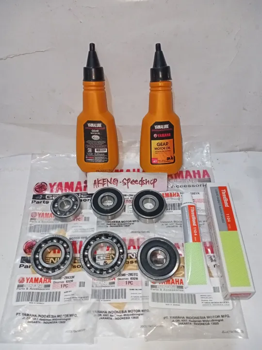 Bearing Gearbox/Gardan 6 PCS+Oli garda Yamaha NMAX 155 CC asli original ...