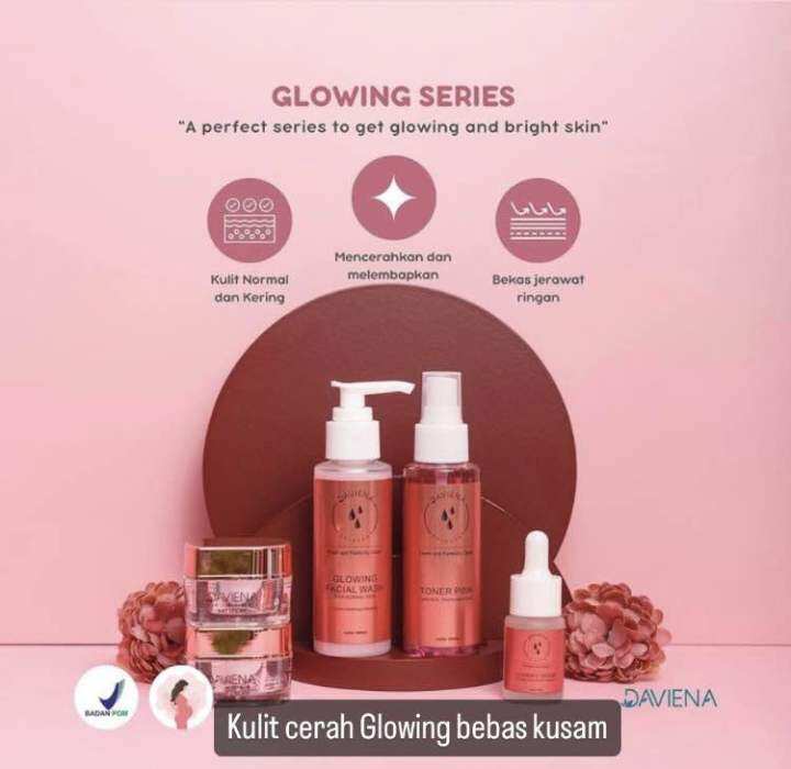 Daviena Skincare Glowing Series / Paket Glow Daviena | Lazada Indonesia