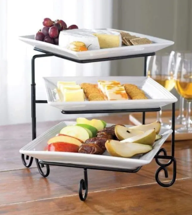 BUFFET SERVER DESSERT PLATE 3 TIER | Lazada PH