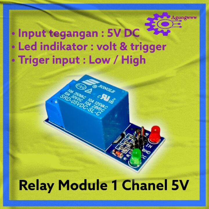 relay modul 1 chanel arduino compatible | Lazada Indonesia