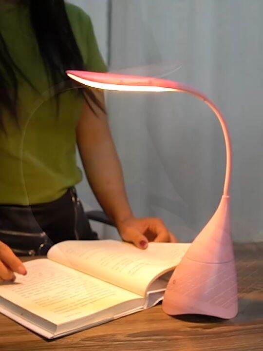 YONUO โคมไฟตั้งโต๊ะ LED ไฟกลางคืน ไฟข้างเตียง ไฟห้องนอน โคมไฟตกแต่งห้อง ลำโพงบลูทูธ ชาร์จ USB ...