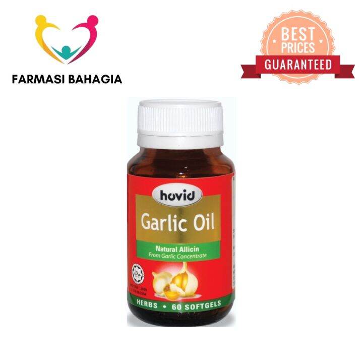 Hovid Garlic Oil Capsules 60’s | Lazada