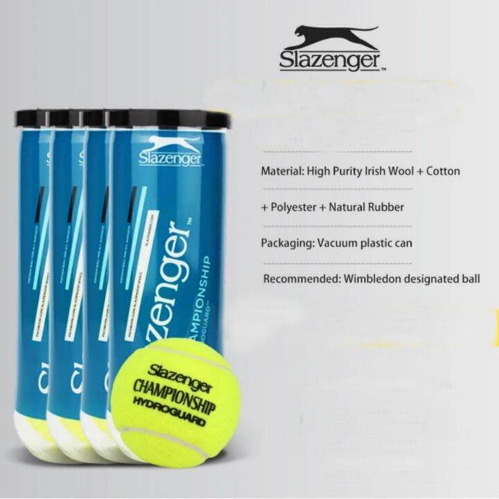 Slazenger tennis ball championship hydroguard bola tennis isi 4 ...
