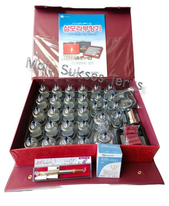 Paket Sammora 30 Kop Premium Box Merah Pen Stainless dan Jarum | Lazada ...