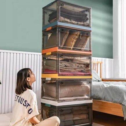 【In stock】Storage Box 28L~120L Foldable High Capacity Stackable Car ...