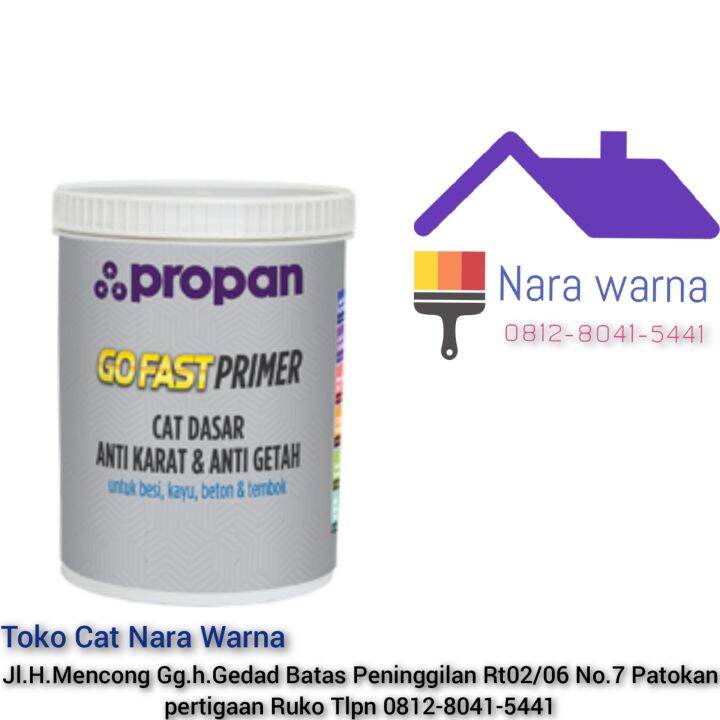 Propan Go Fast Primer A 1000 Cat Dasar Anti Karat Dan Getah Kayu 1 Kg ...