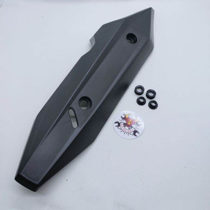 COVER PROTECTOR TAMENG TUTUP PELINDUNG MUFFLER KNALPOT NEW HONDA VARIO 125 150 2018 2021 HITAM ...