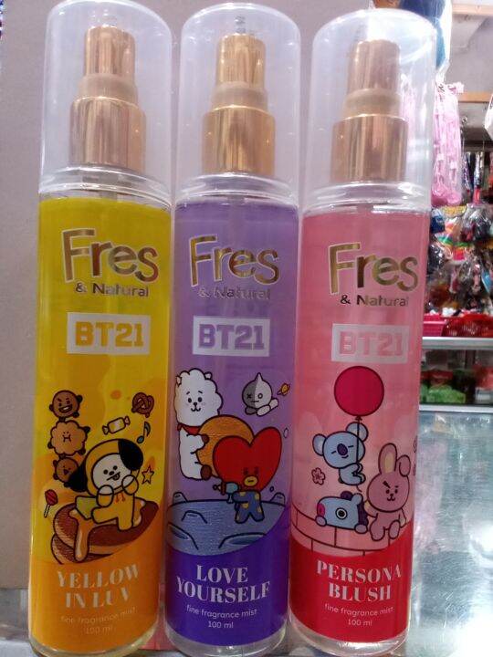 Fres&natural BT21 fine fragrance mist persona blush 100ml | Lazada ...