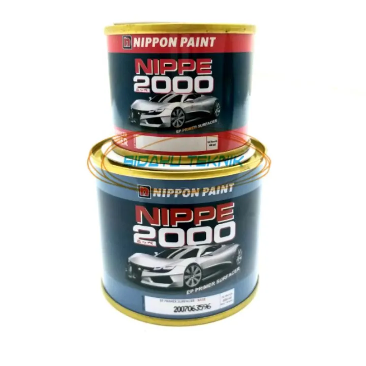 CAT DUCO NIPPON PAINT EPOXI EPOXY PRIMER SURFACER + HARDENER WARNA ABU2 ...