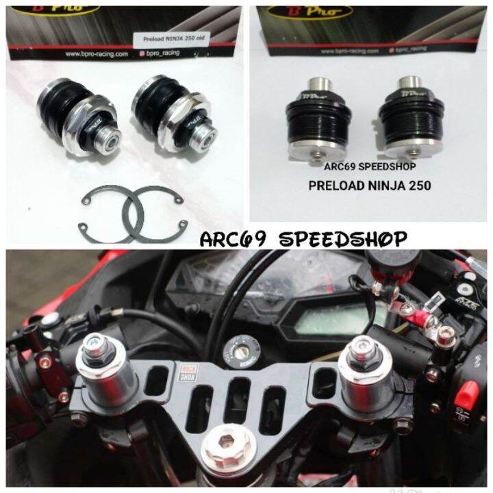 Preload Stang Preload Asli Bpro Ninja 250 fi Lama & Ninja 250 fi New ...