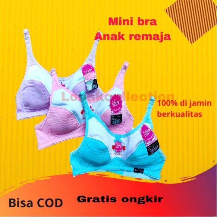 BH anak SD bra remaja abg tanggung size 32 34 36 katun tebal | Lazada ...