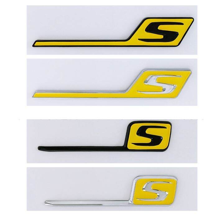 S letter emblem for Mercedes benz GTS GT43S GT63S C63S A45S CLA45S ...