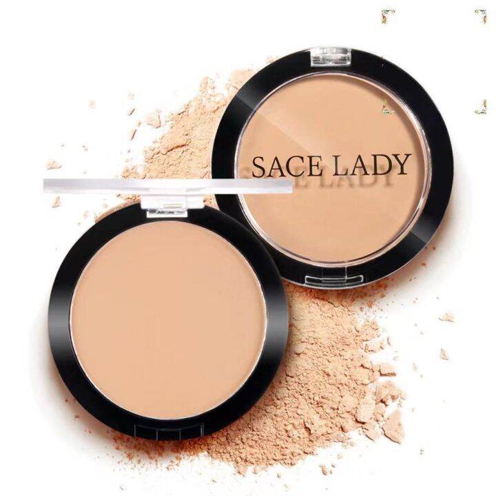 Meedo SACE LADY Oil-control Pressed Powder Waterproof Cover Blemishes ...