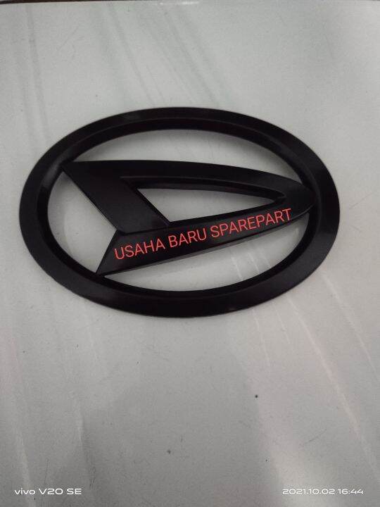 Emblem logo Daihatsu sigra depan hitam doff 15 cm | Lazada Indonesia